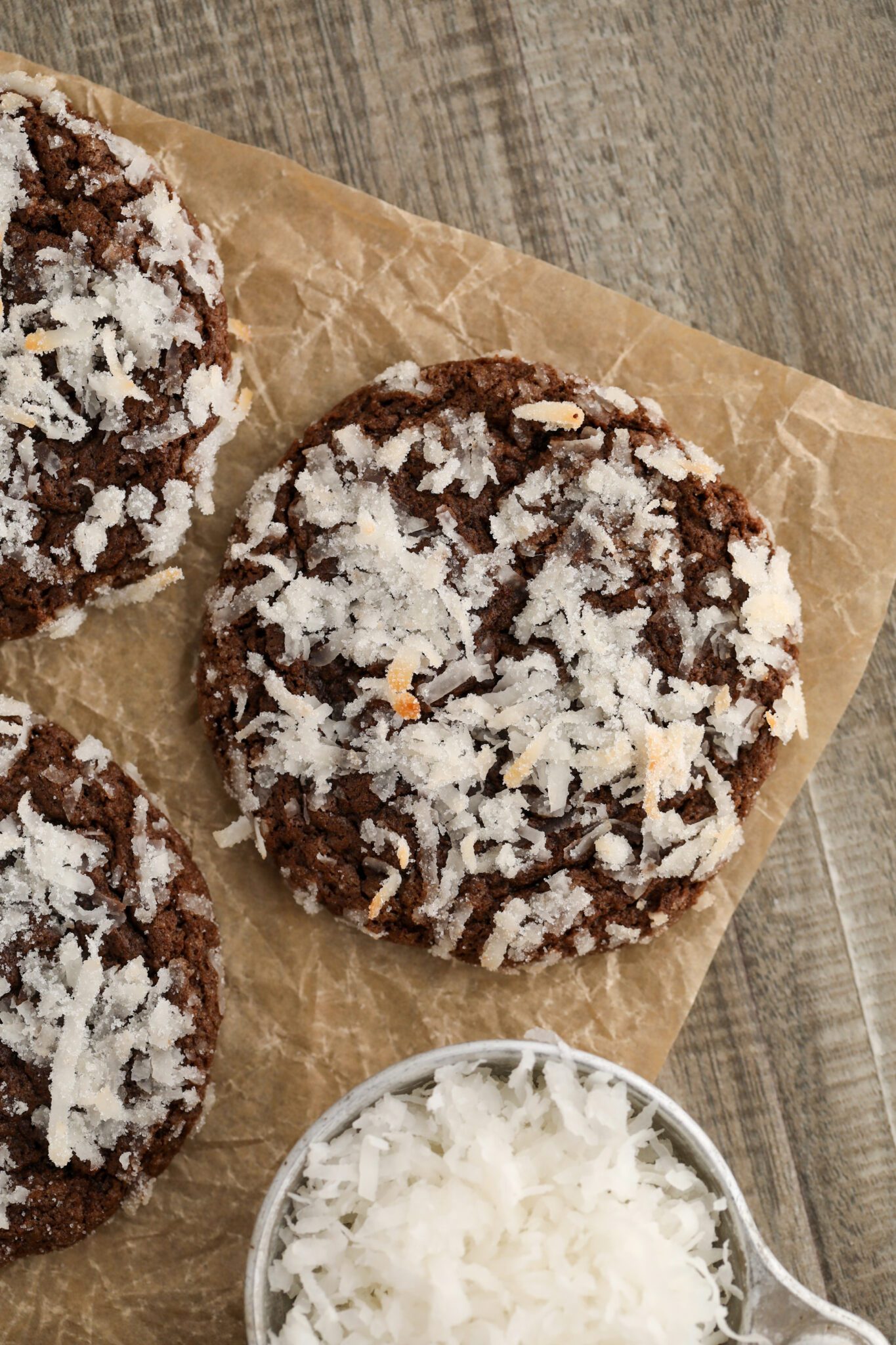 Chocolate Coconut Cookies - Marisa Bakes