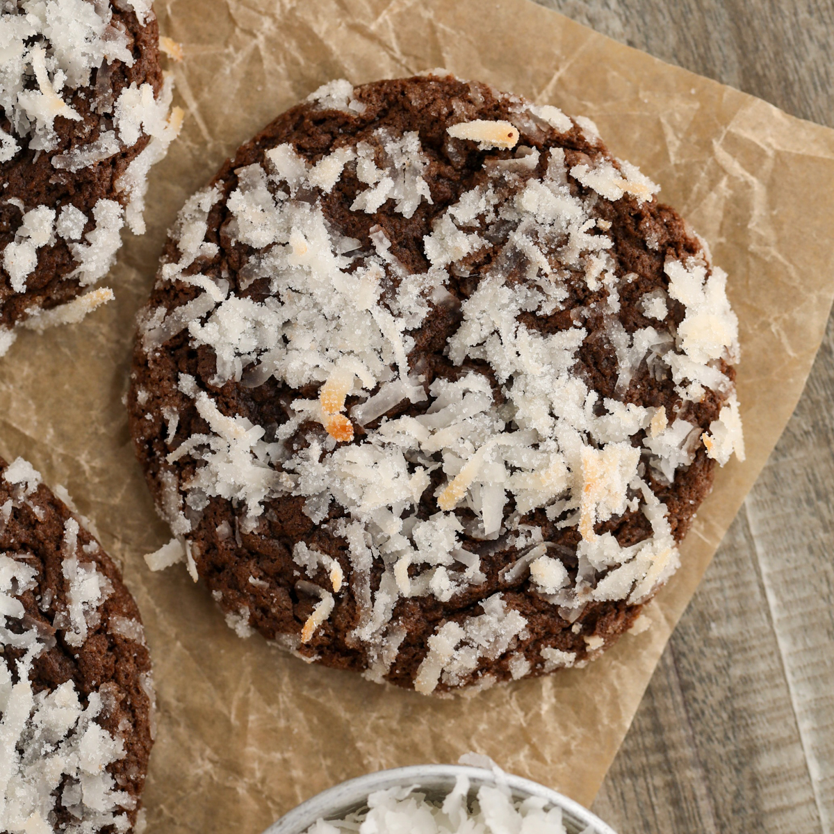 Chocolate Coconut Cookies - Marisa Bakes