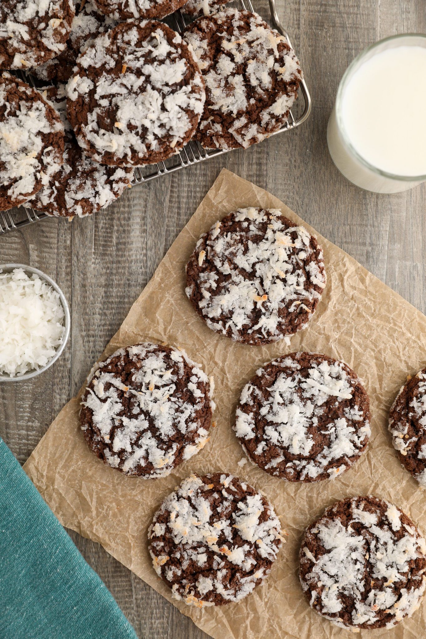 Chocolate Coconut Cookies - Marisa Bakes