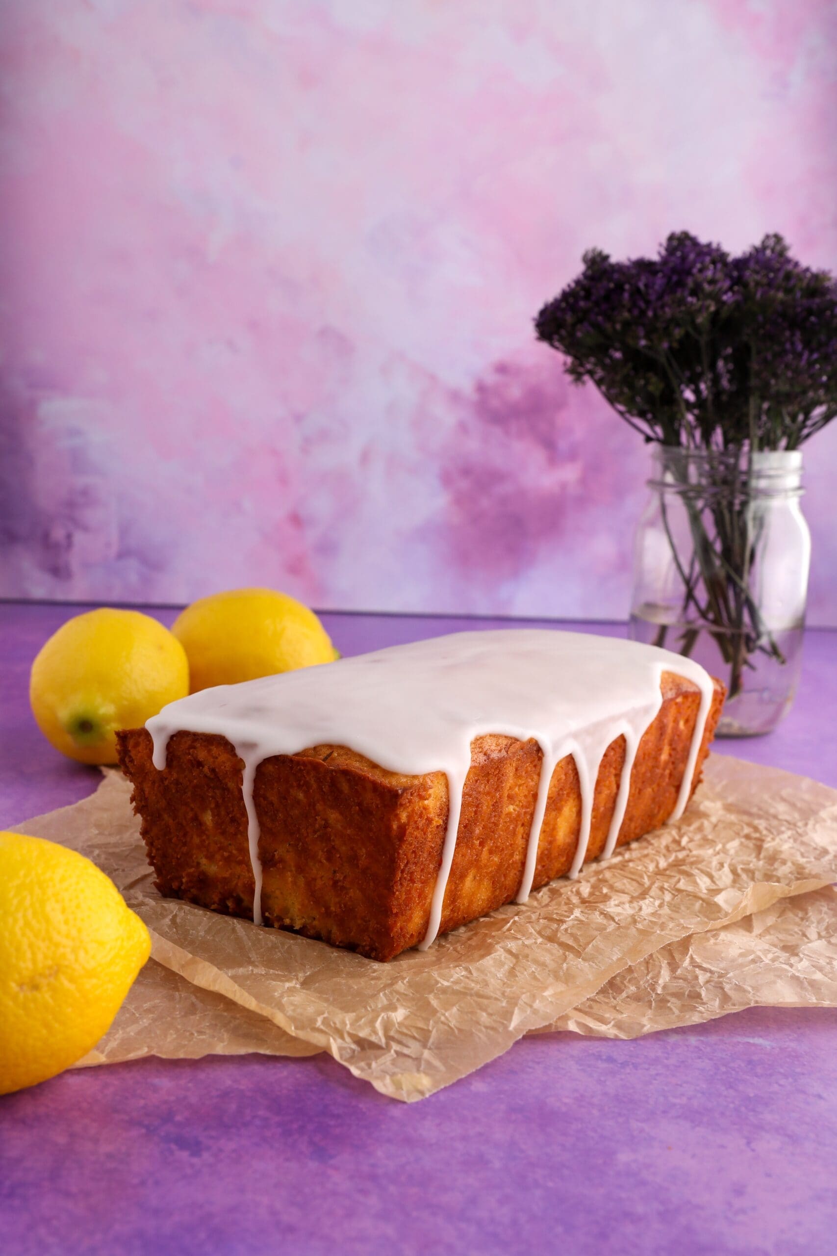 Lemon Lavender Loaf Cake - Marisa Bakes