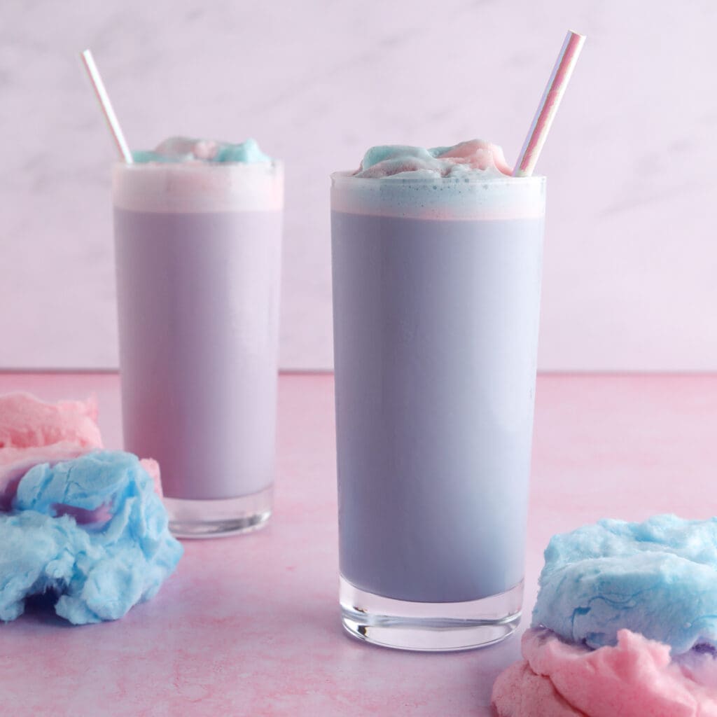 Cotton Candy Milkshakes