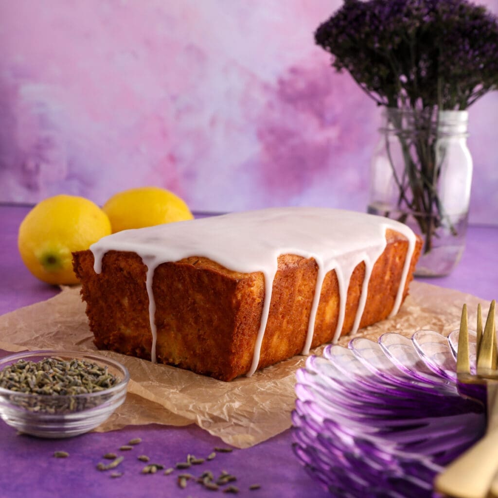 Lemon Lavender Loaf Cake