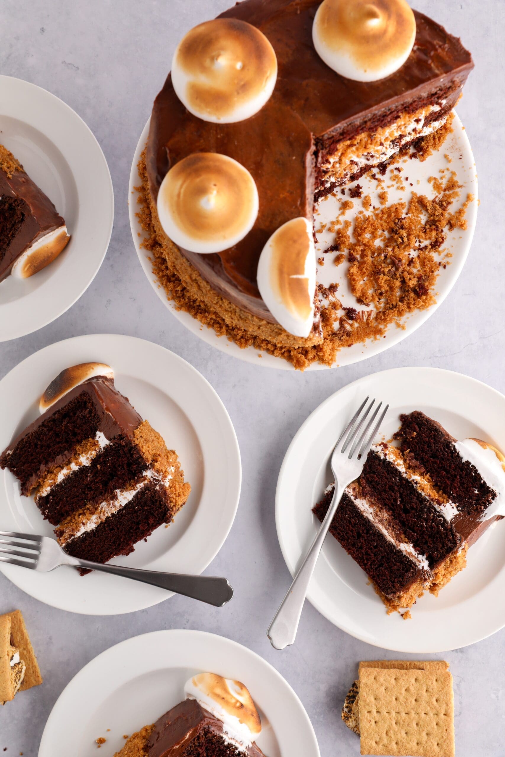 S'mores Cake - Marisa Bakes