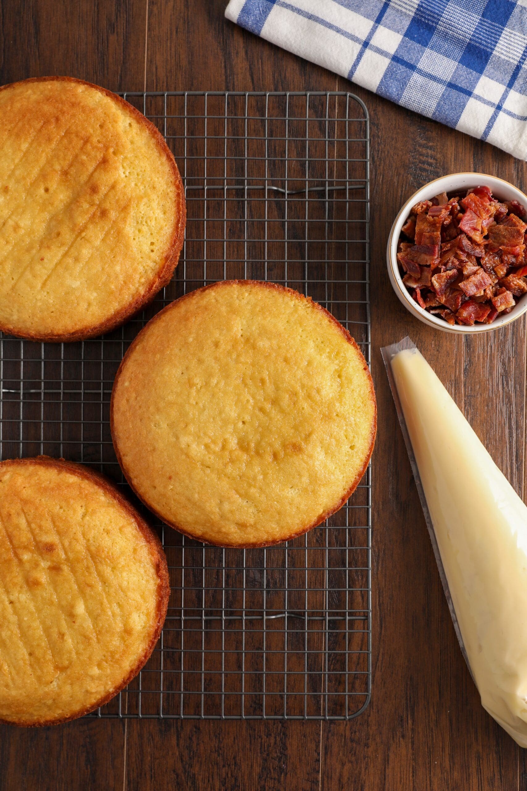 Maple Waffle Bacon Cake - Marisa Bakes