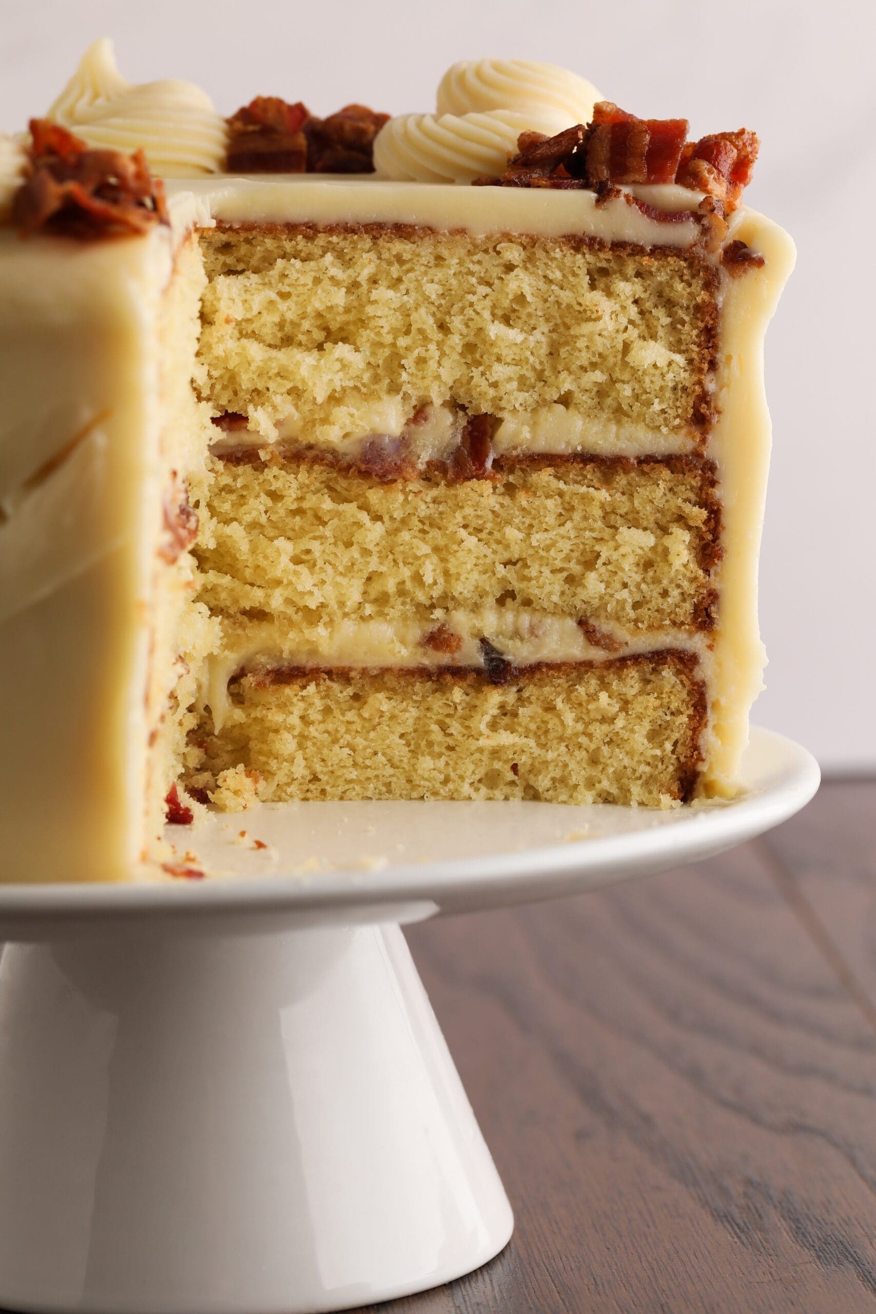 Maple Waffle Bacon Cake - Marisa Bakes