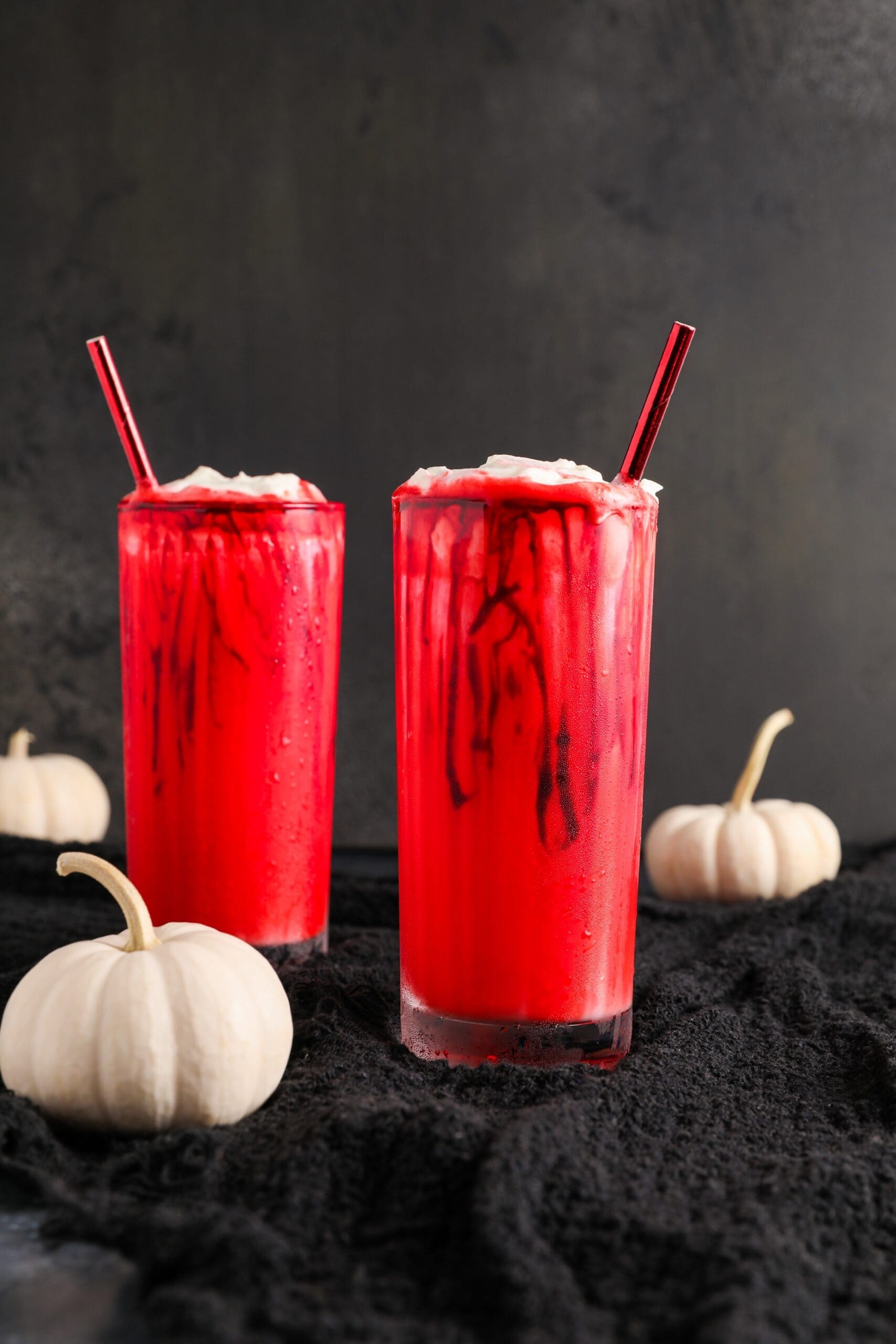 Bloody Halloween Milkshakes - Marisa Bakes