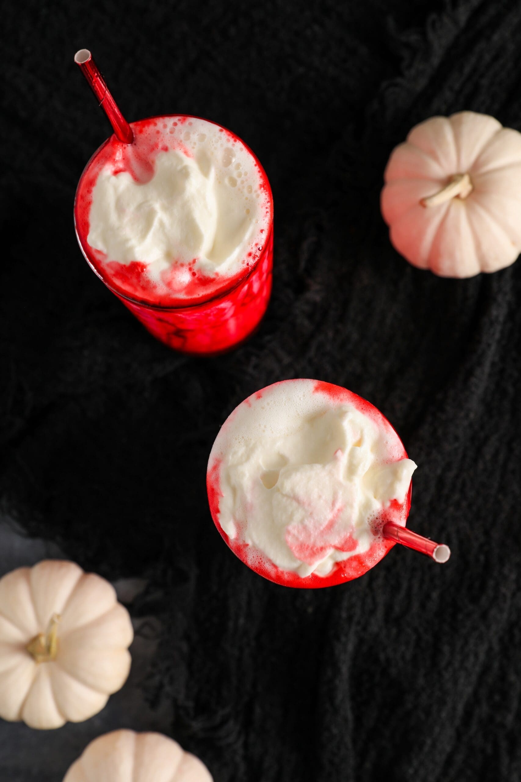 Bloody Halloween Milkshakes - Marisa Bakes