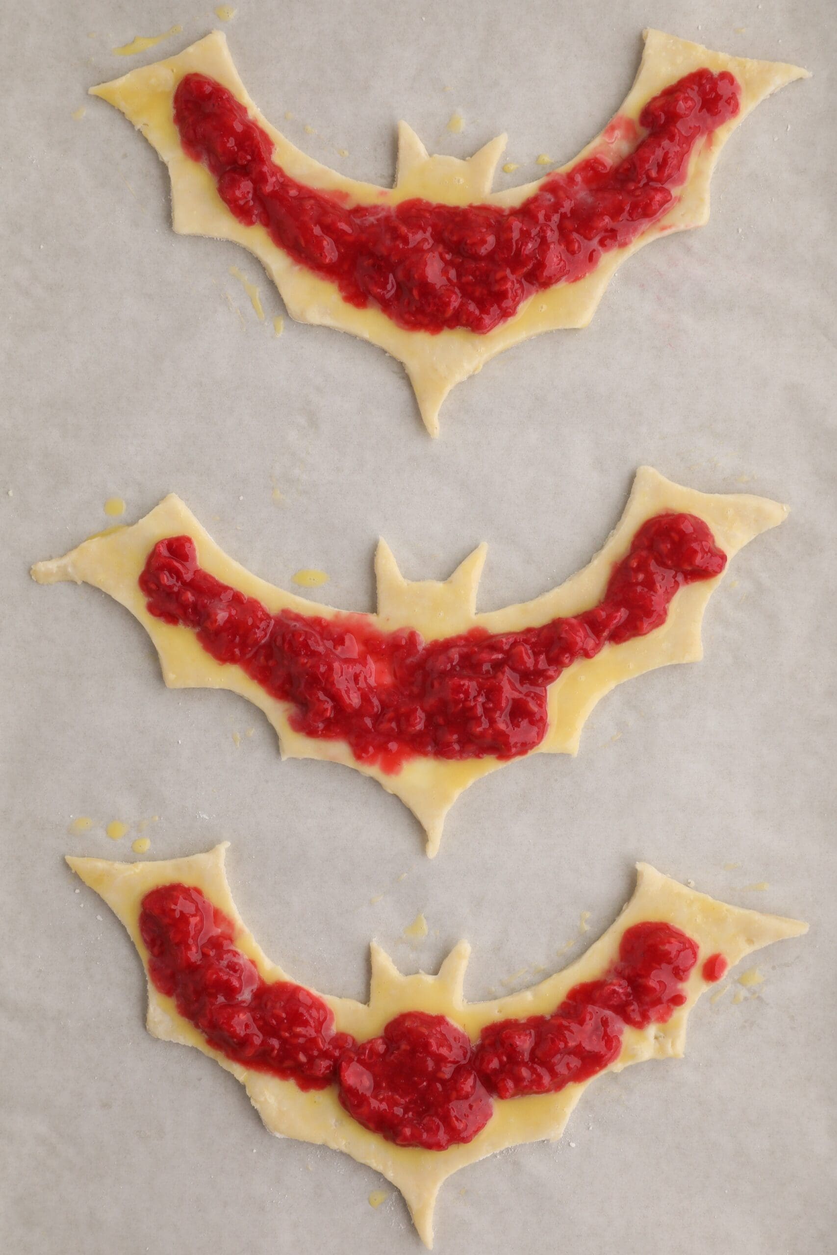 Raspberry Bat Hand Pies - Marisa Bakes