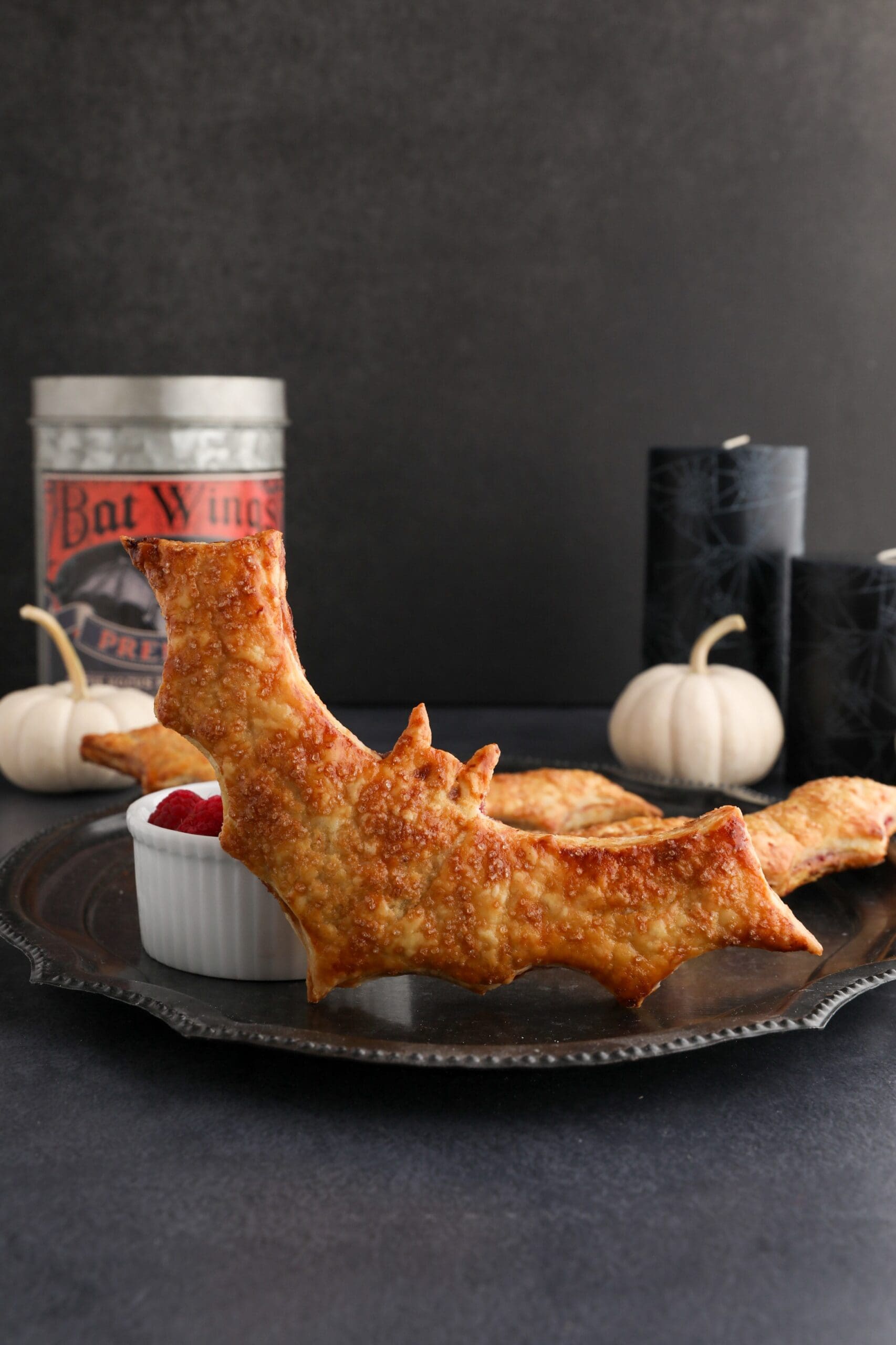 Raspberry Bat Hand Pies - Marisa Bakes