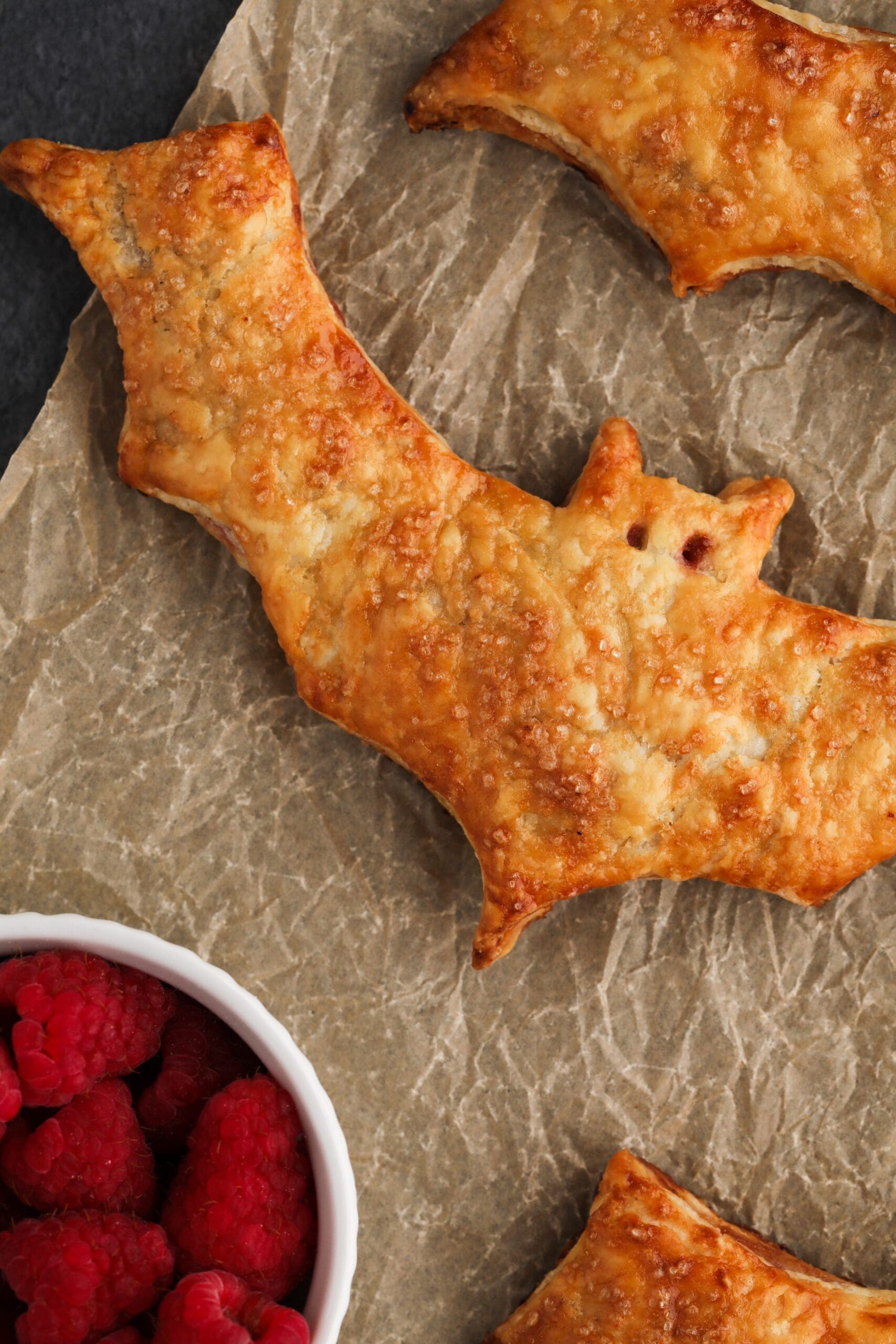 Raspberry Bat Hand Pies - Marisa Bakes