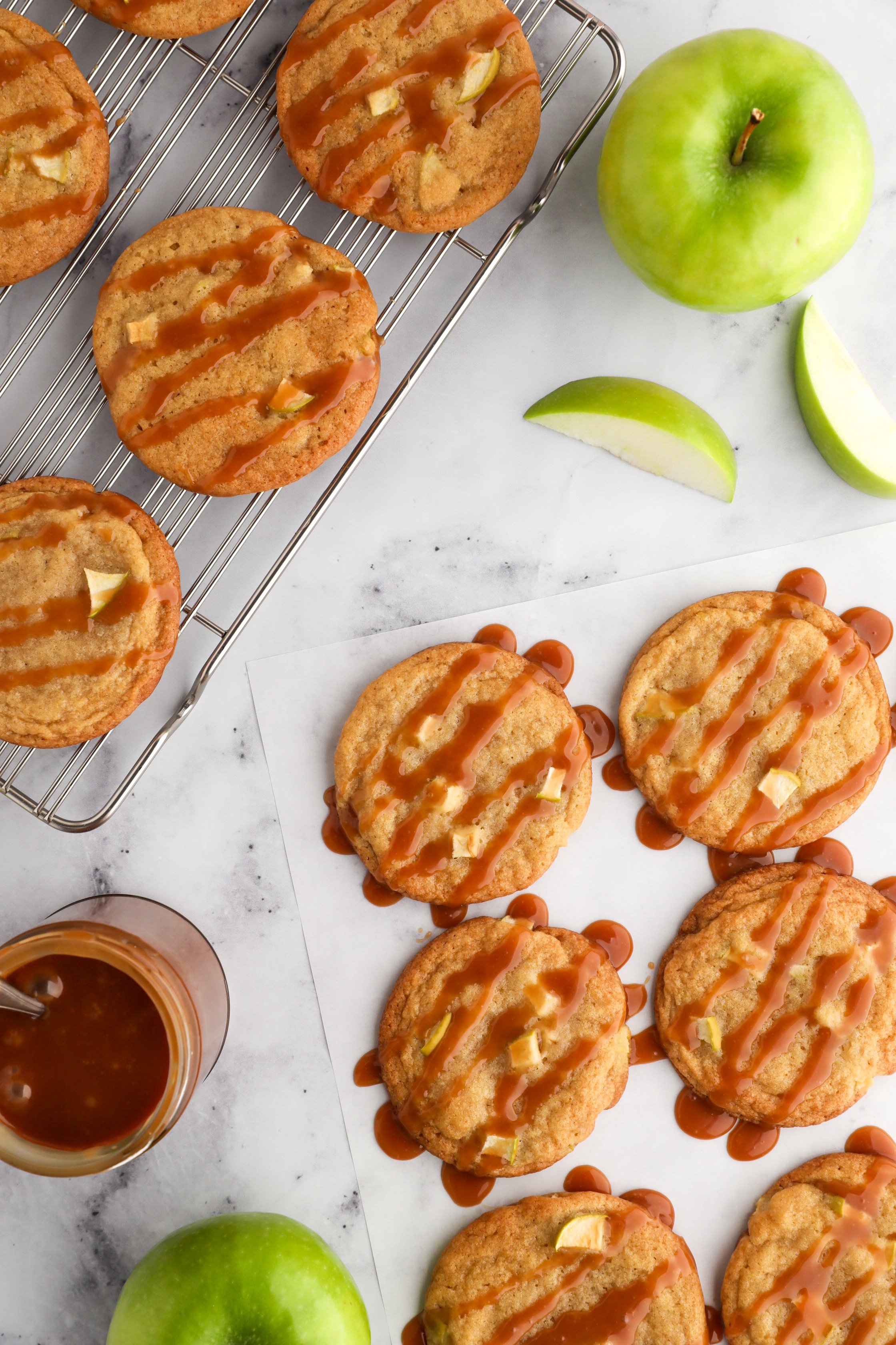 Caramel Apple Cookies - Marisa Bakes