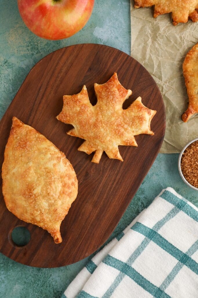 Leaf Shaped Apple Hand Pies - Marisa Bakes