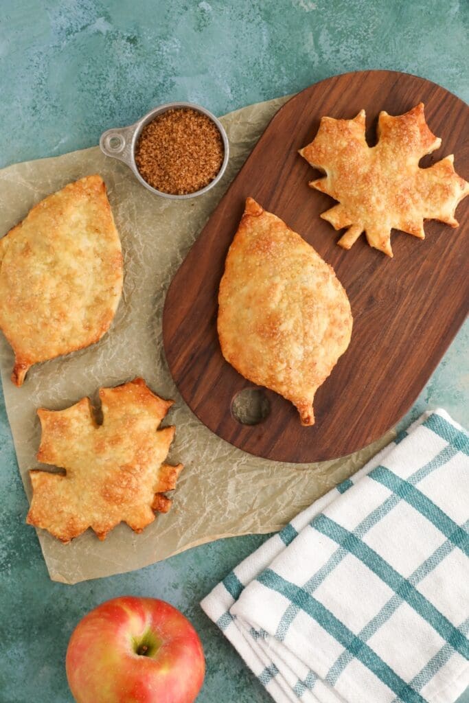 Leaf Shaped Apple Hand Pies - Marisa Bakes