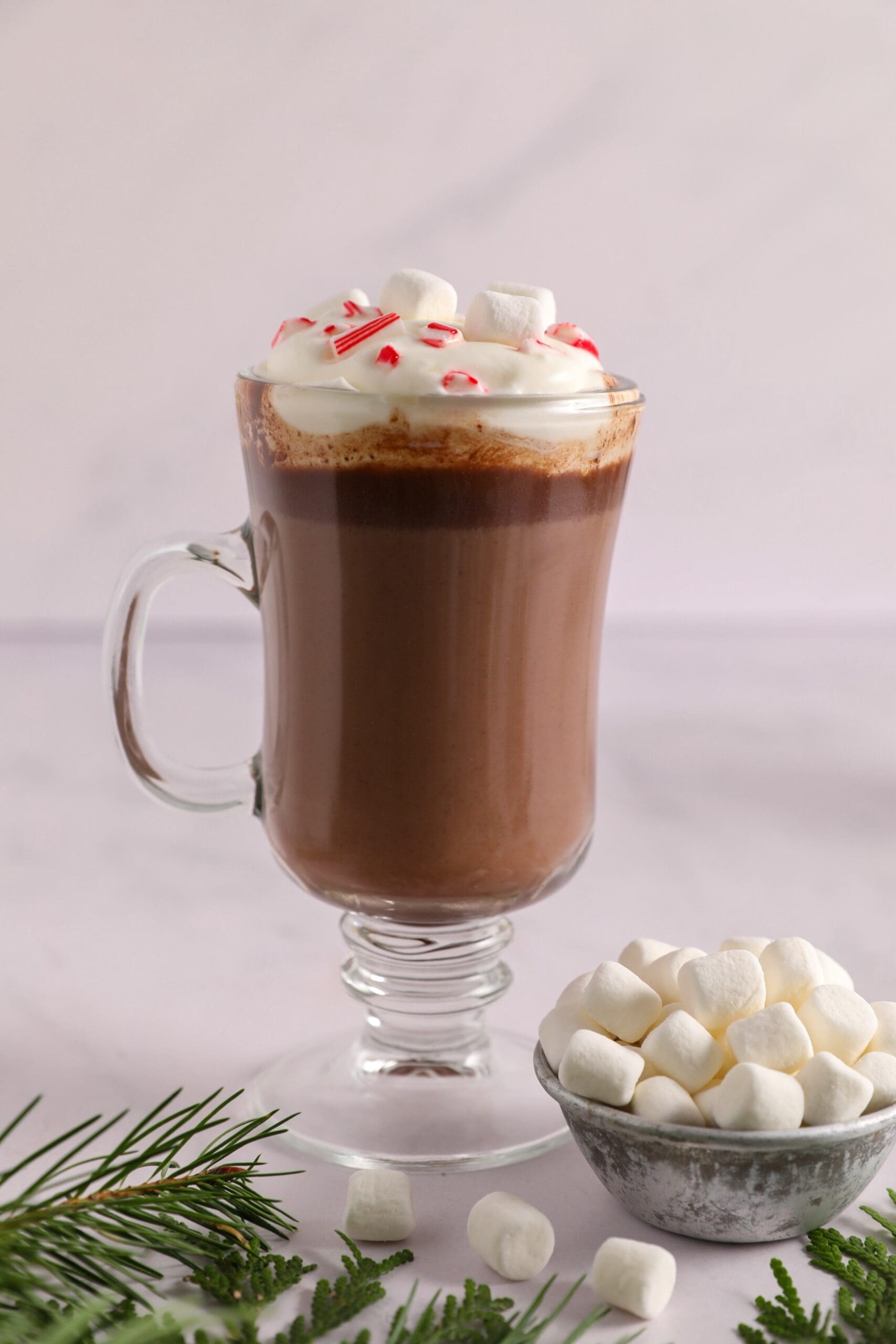 Peppermint Schnapps Hot Chocolate - Marisa Bakes