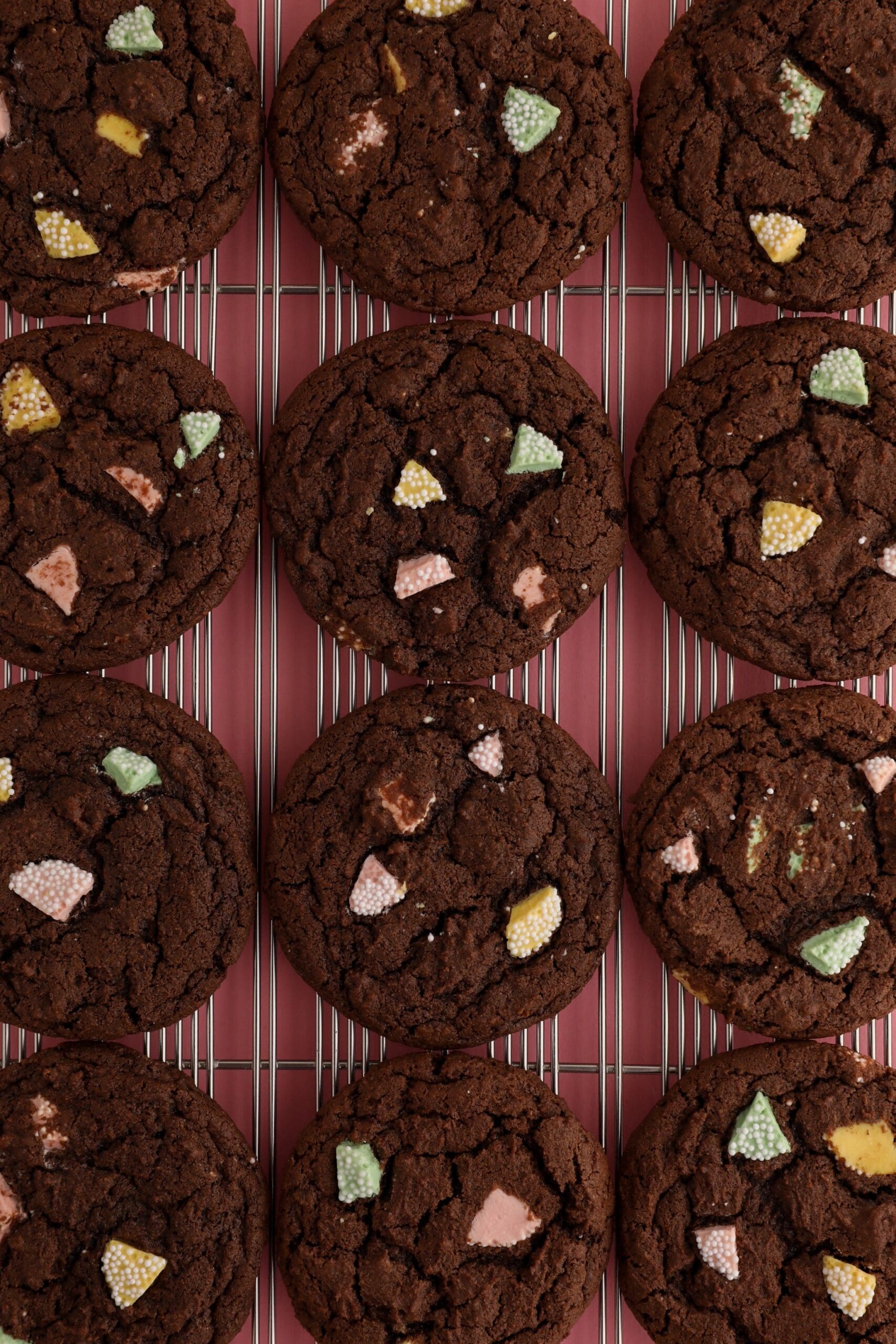 Chocolate Mint Nonpareil Cookies - Marisa Bakes