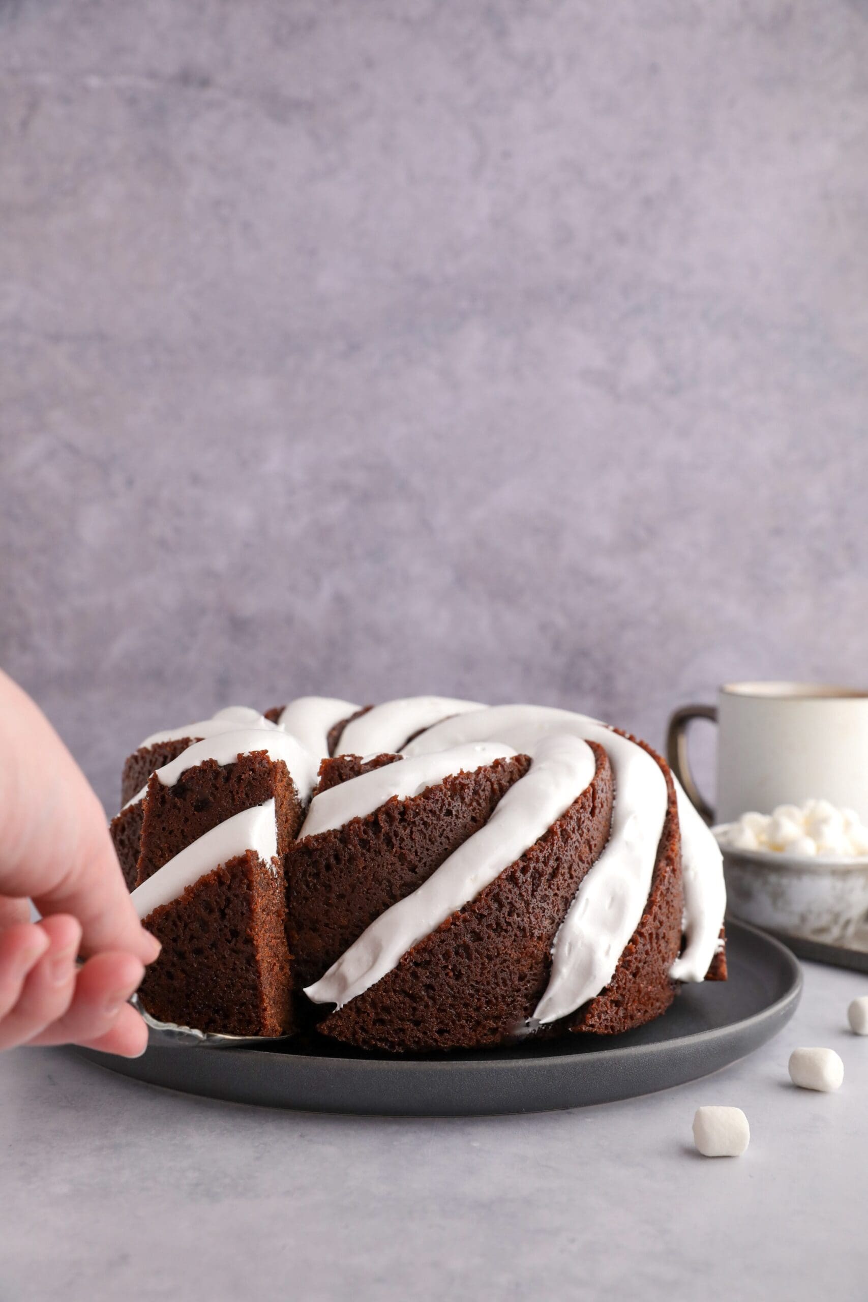 Hot Cocoa Bundt Cake - Marisa Bakes