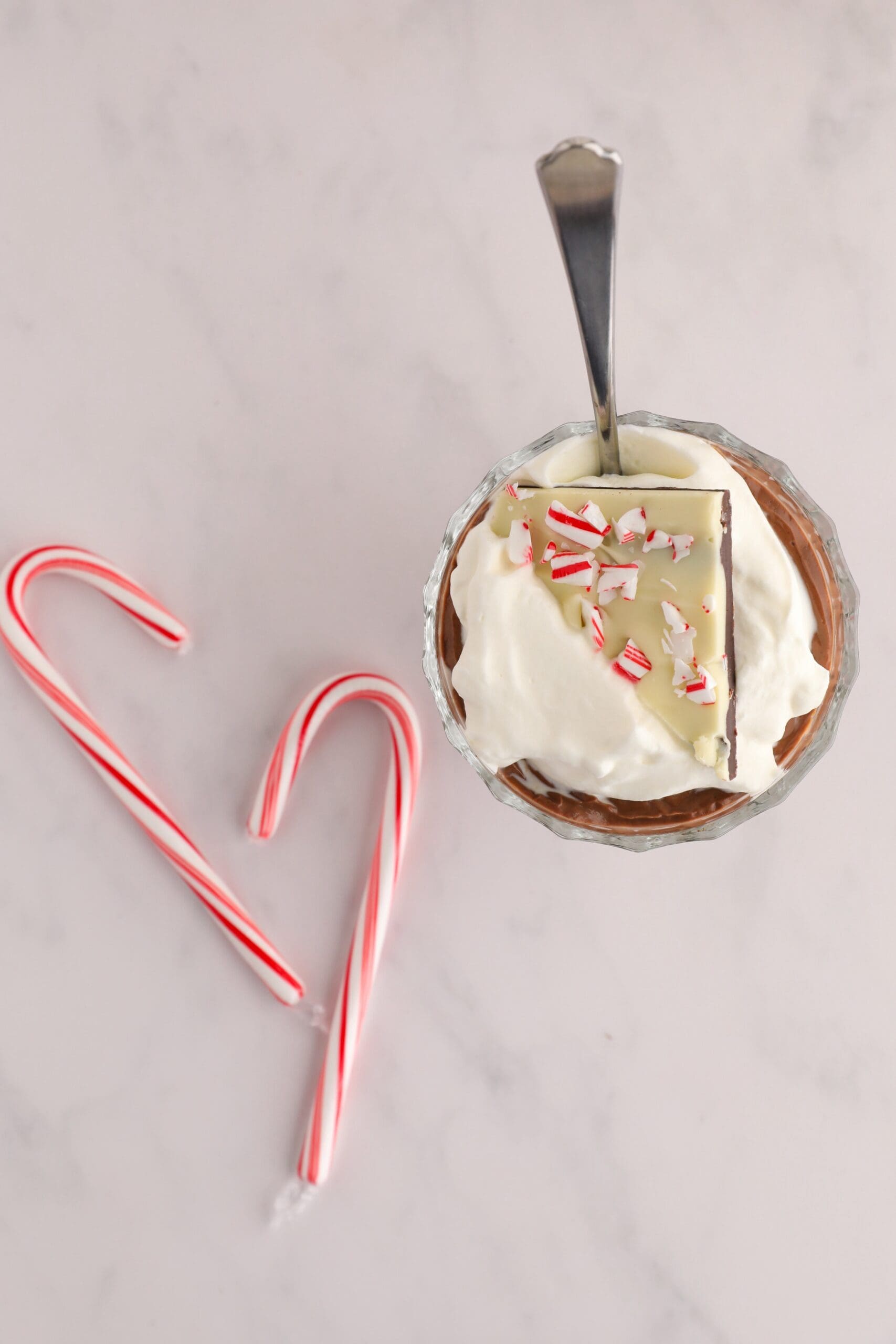 Chocolate Peppermint Pudding - Marisa Bakes