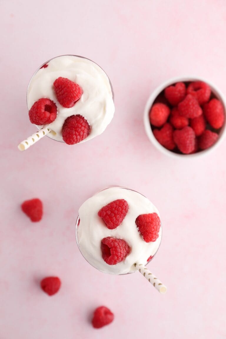 Raspberry Liqueur Milkshakes - Marisa Bakes
