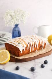 Lemon Blueberry Loaf Cake - Marisa Bakes