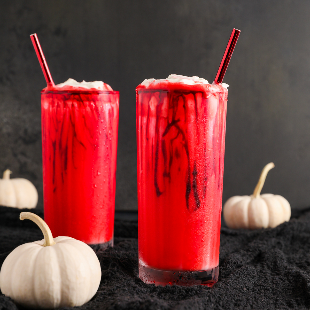 Bloody Halloween Milkshakes - Marisa Bakes