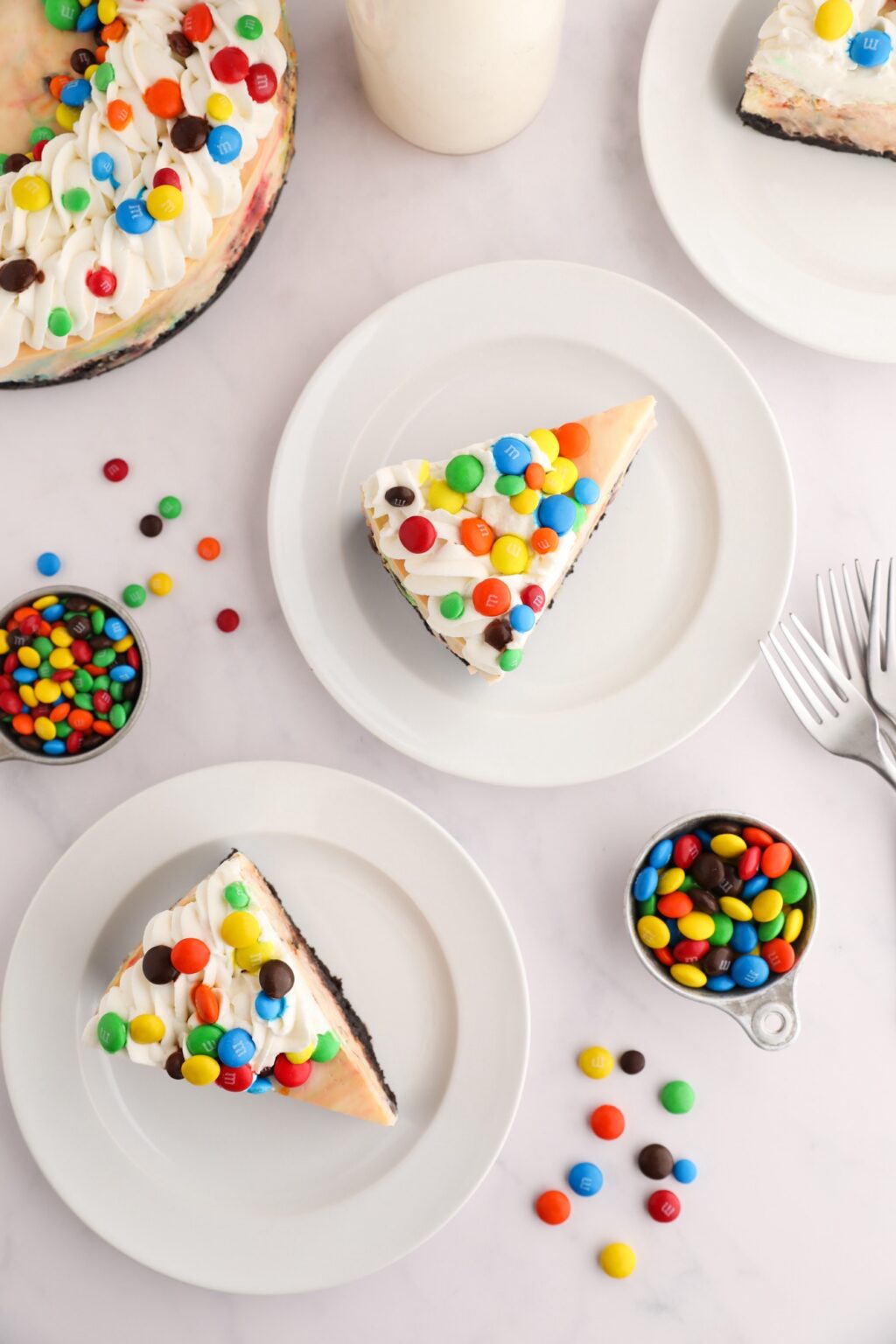 M&M Cheesecake - Marisa Bakes