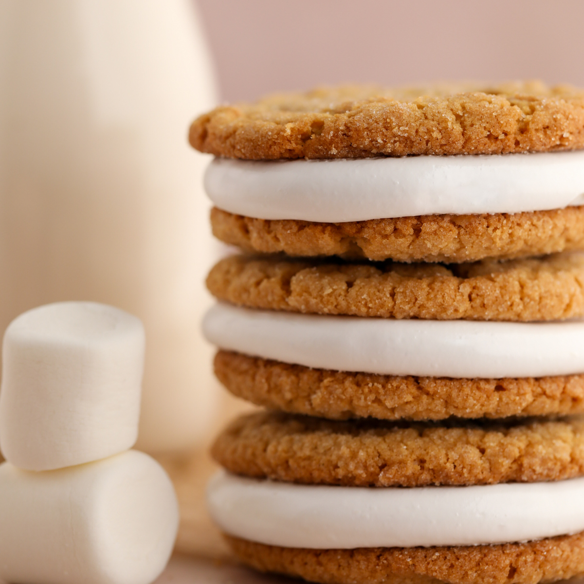 Fluffernutter Cookie Sandwiches - Marisa Bakes