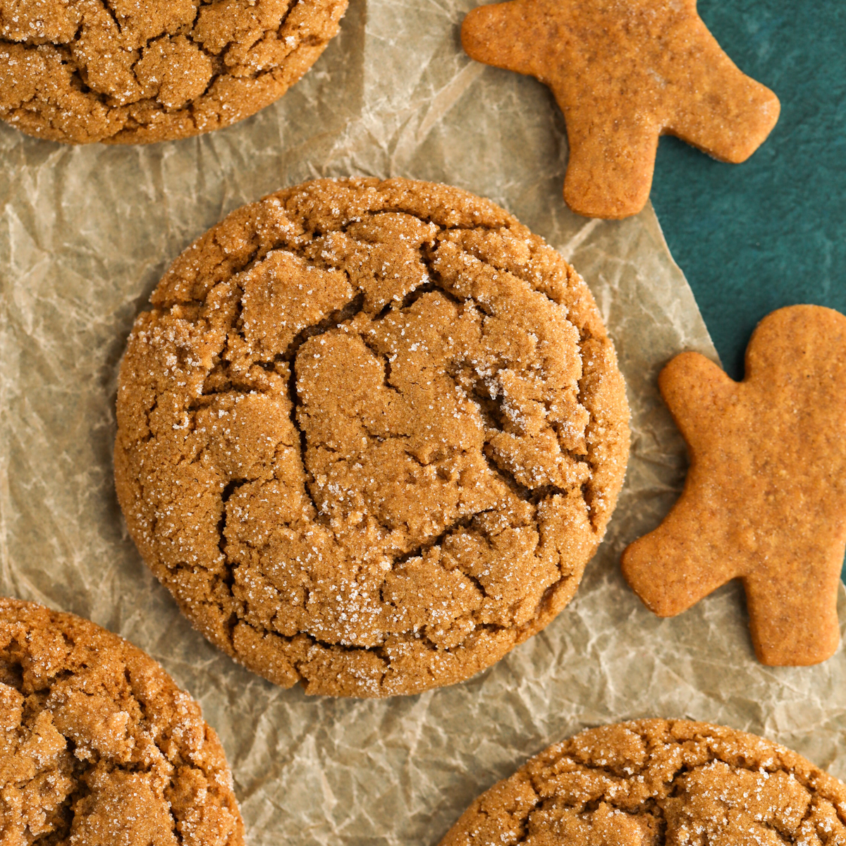 Gingerbread Sugar Cookies - Marisa Bakes