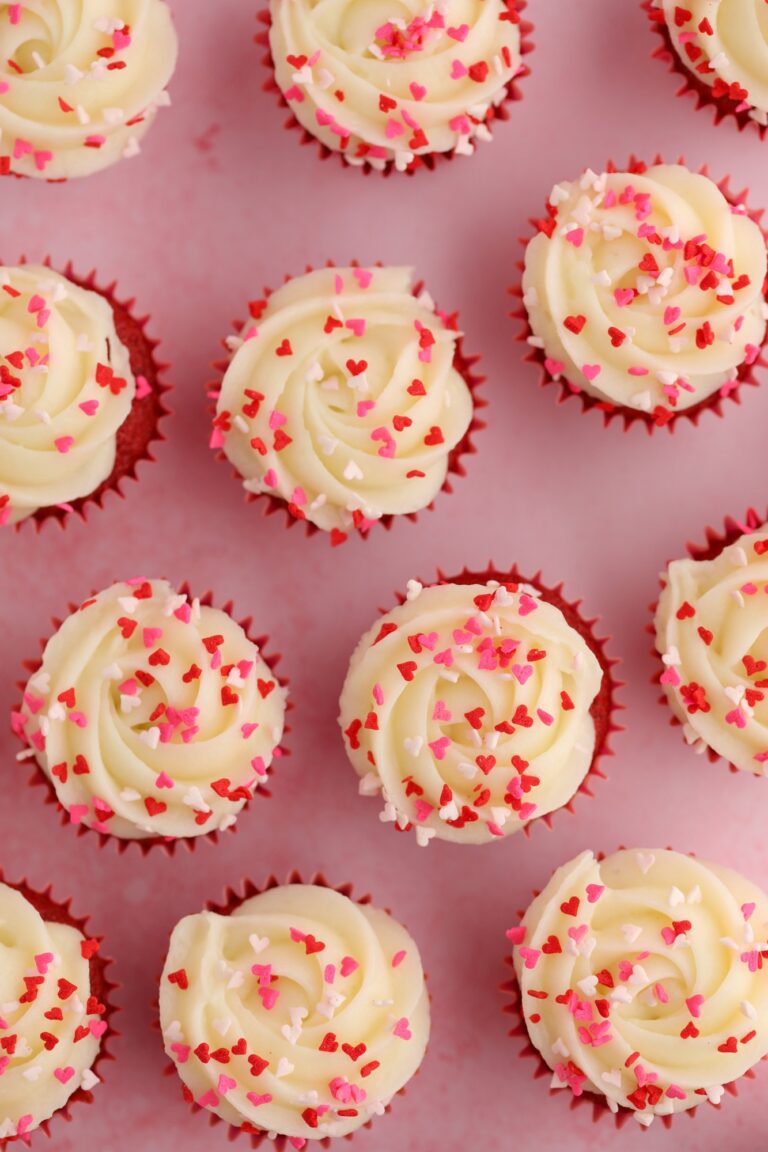Mini Red Velvet Cupcakes - Marisa Bakes