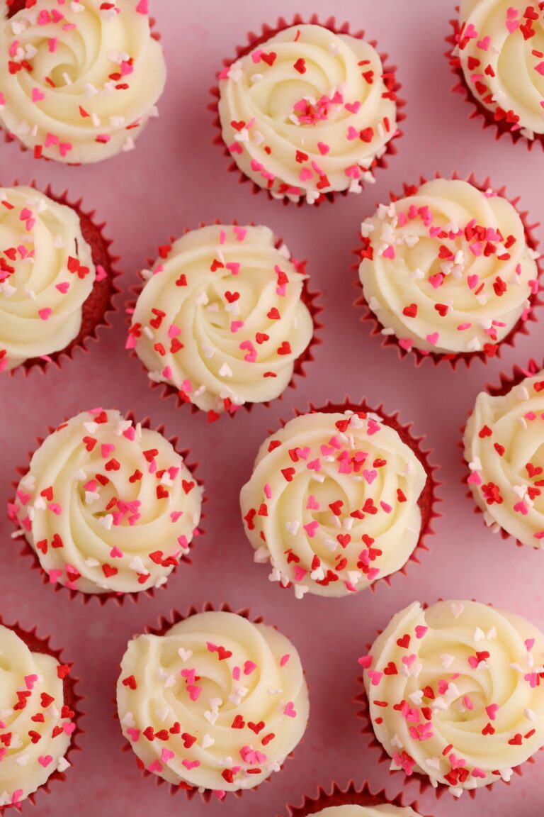 Mini Red Velvet Cupcakes - Marisa Bakes