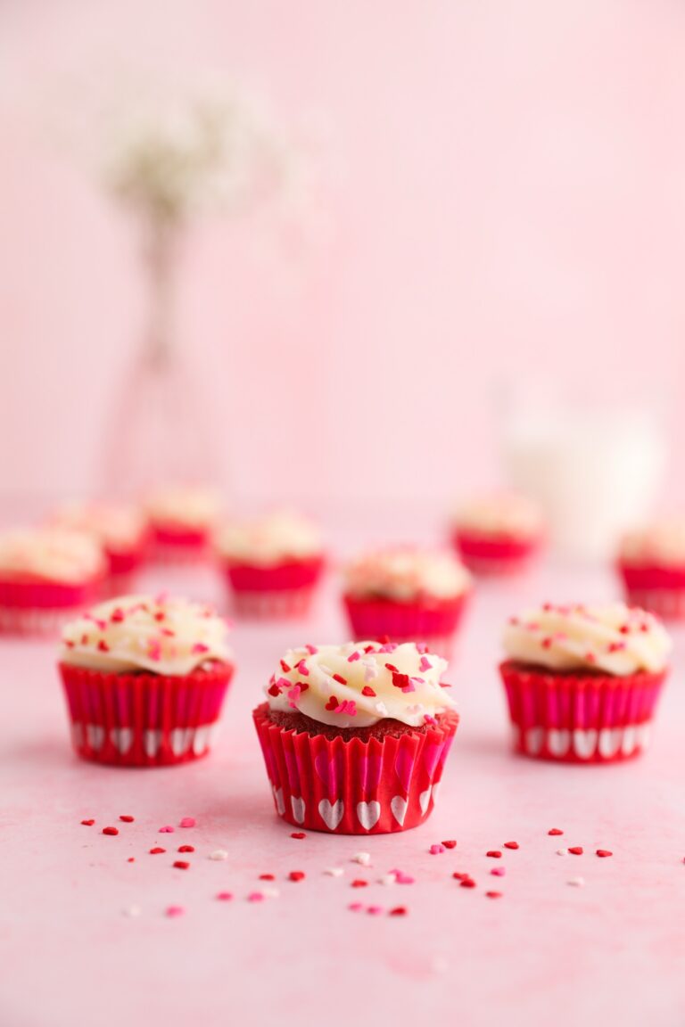 Mini Red Velvet Cupcakes - Marisa Bakes