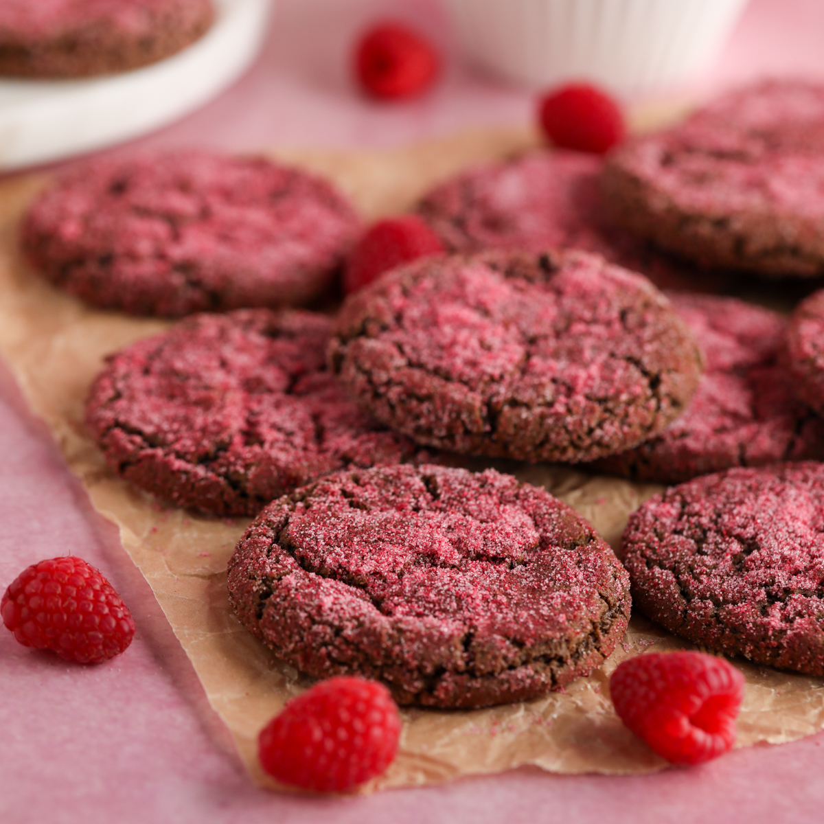 Chocolate Raspberry Sugar Cookies - Marisa Bakes